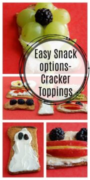 Easy Snack options- Cracker Toppings - Super Healthy Kids
