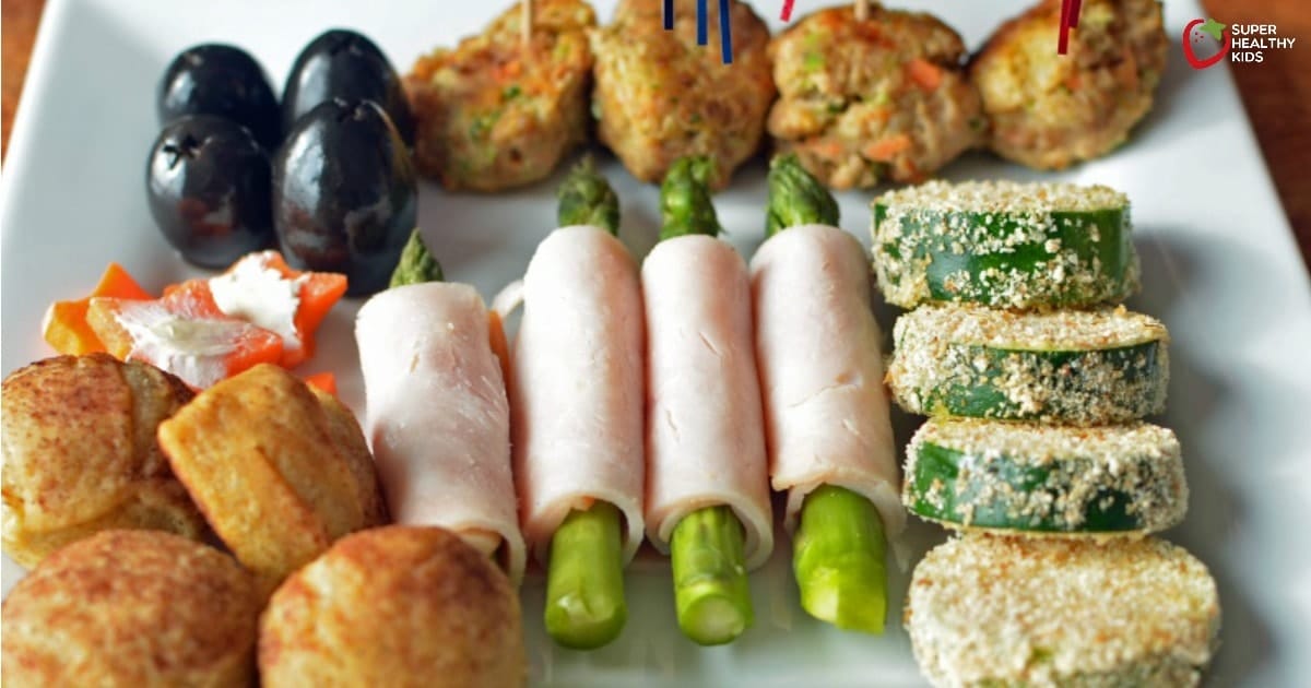 Appetizer Sample Platter with Turkey Power Balls! - SHK