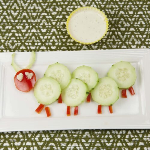 Cucumber Caterpillar Snack - SHK