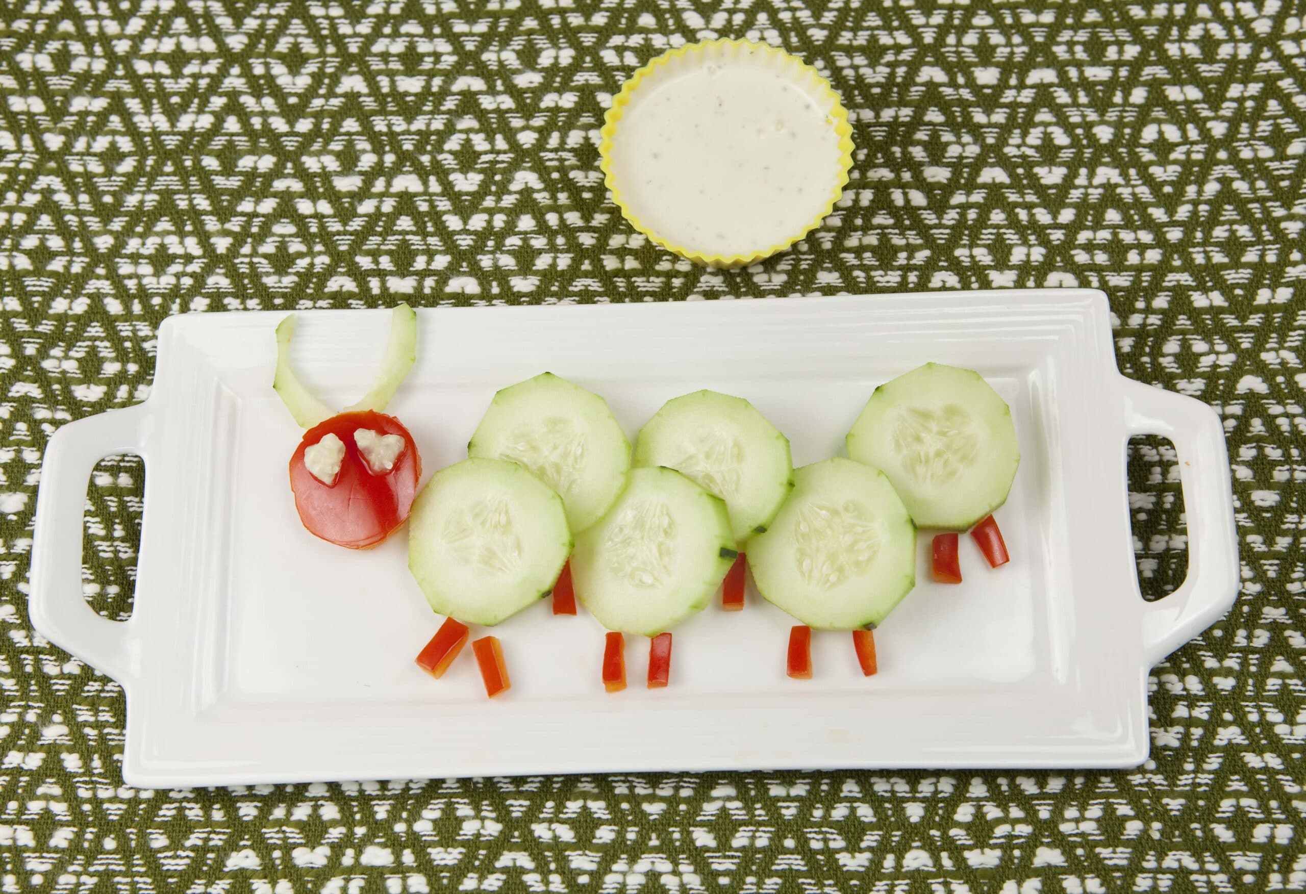 Cucumber Caterpillar Snack - SHK