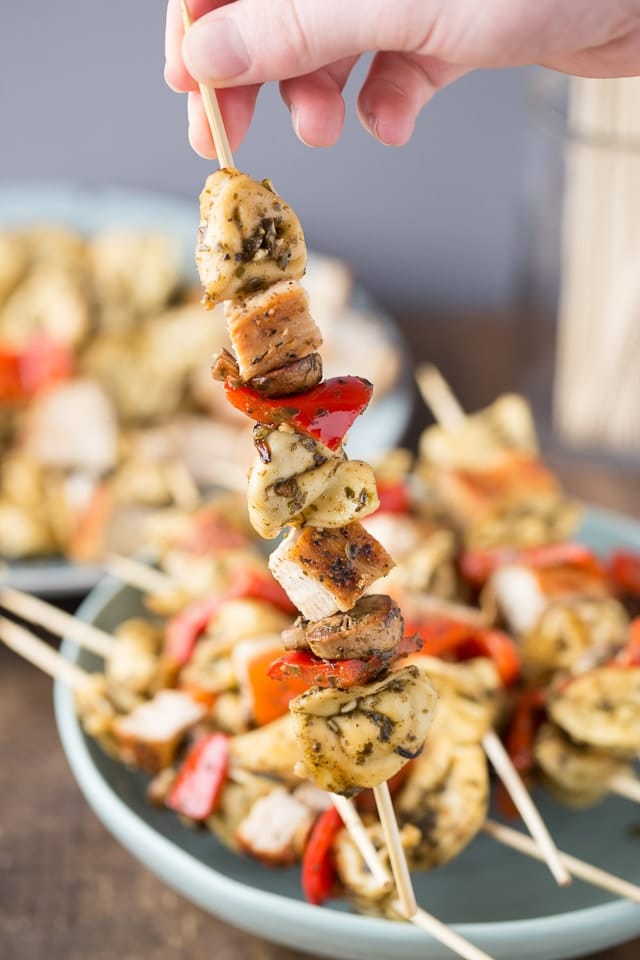 Chicken Pesto Kebabs - Super Healthy Kids