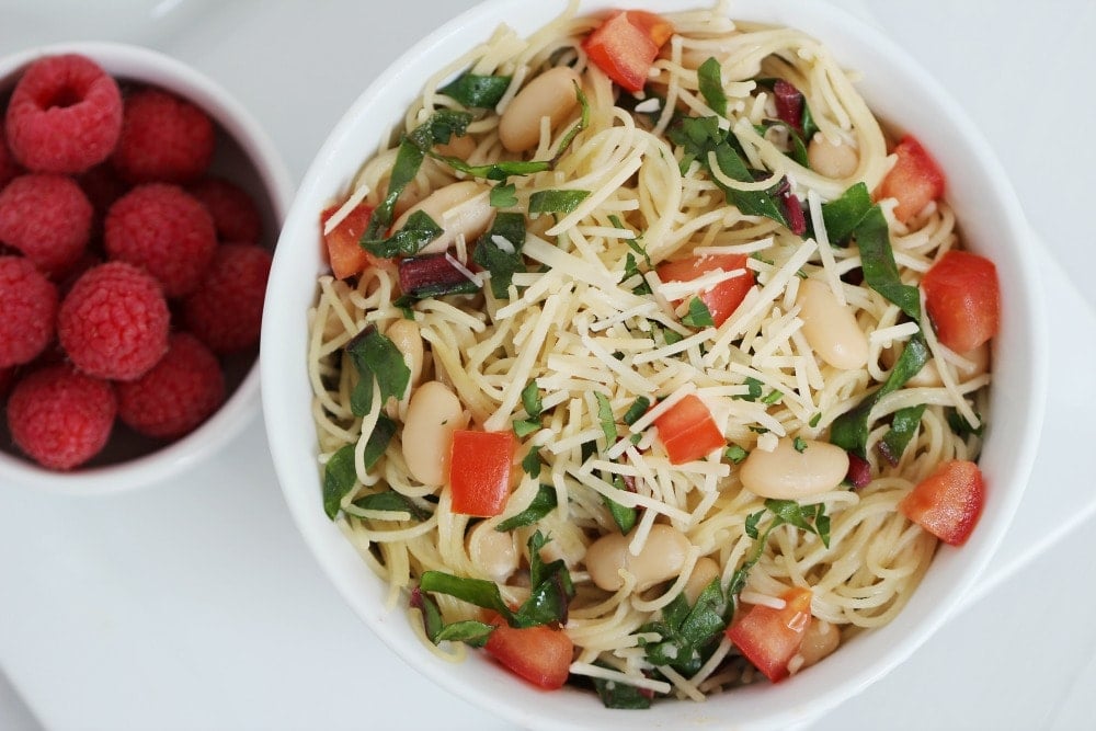 Garlic Pasta with Swiss Chard - SHK