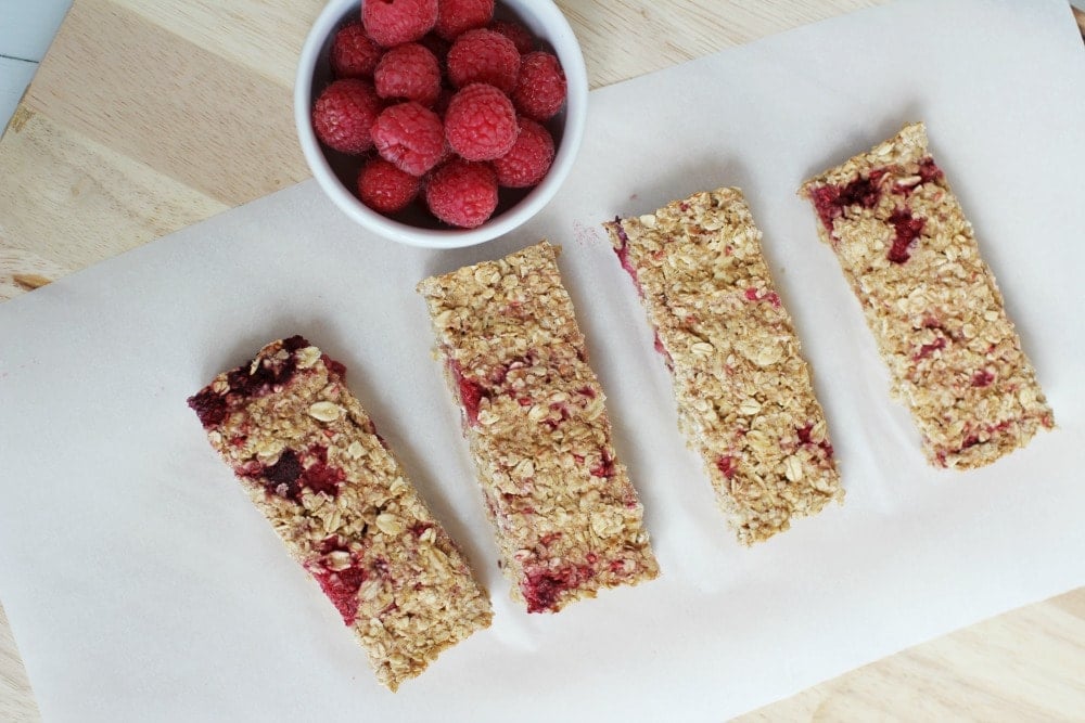 Raspberry Apple Granola Bars - SHK