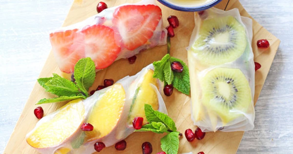 Fresh Fruit Spring Rolls | Healthy Ideas for Kids
