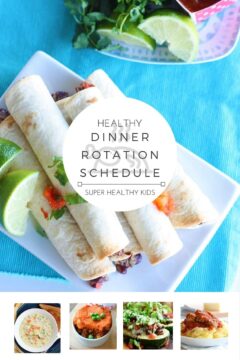 Healthy Theme Dinner Rotation Schedule and Free Meal Plan - Super ...