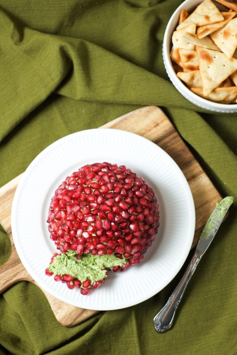 Pomegranate & Nut Cheese Ball Recipe (with hidden veggie!) - Super ...