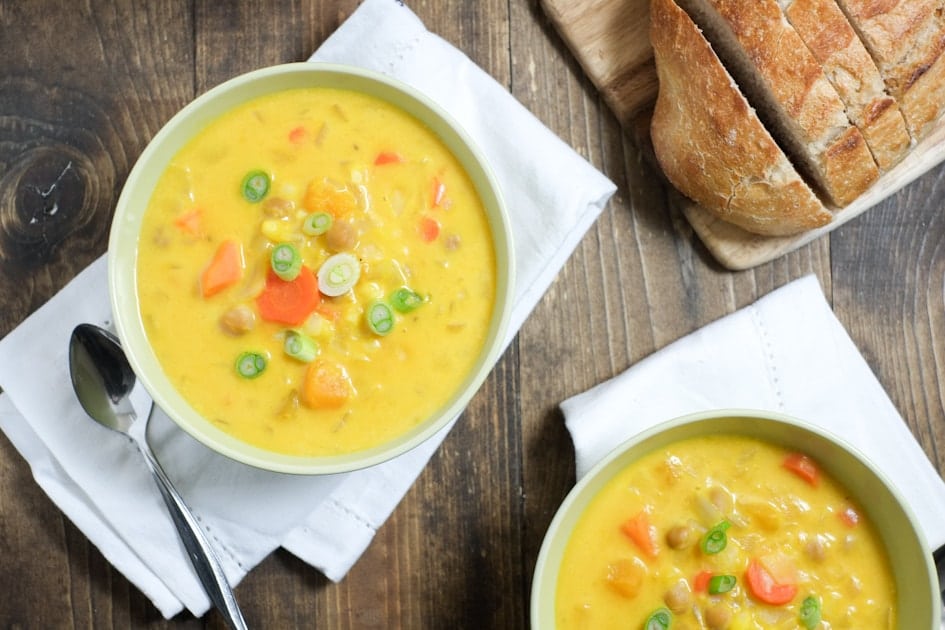 Winter Squash Corn Chowder Recipe - SHK
