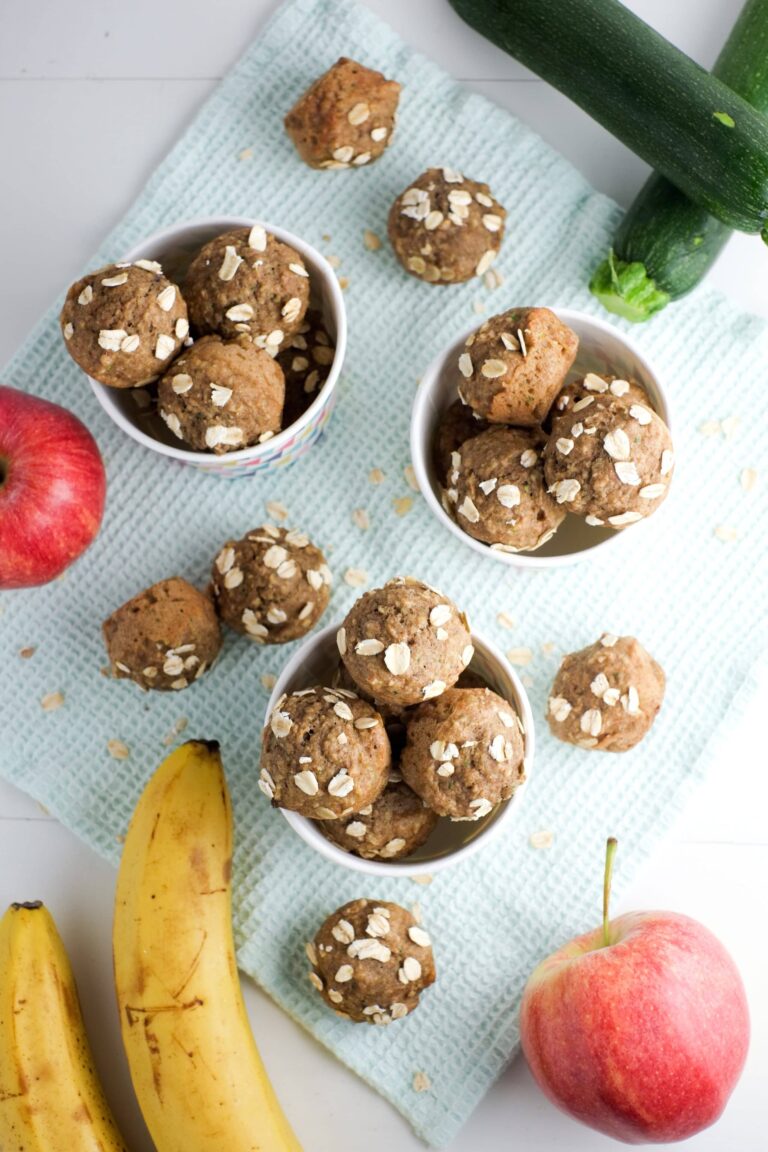 Fruit & Veggie Muffin Bites Recipe - Super Healthy Kids