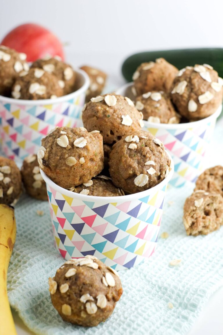Fruit & Veggie Muffin Bites Recipe - Super Healthy Kids