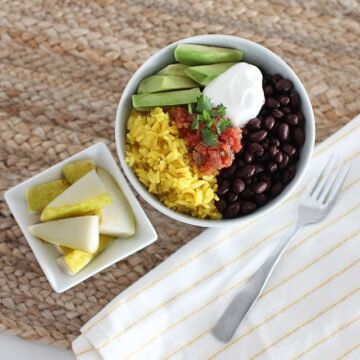 Tasty Turmeric Rice Bowl - SHK