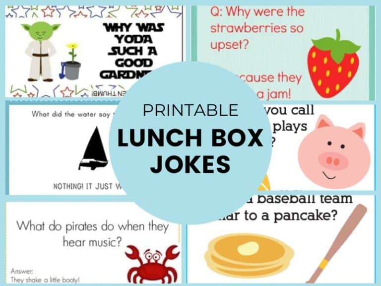Printable Lunchbox Jokes - SHK