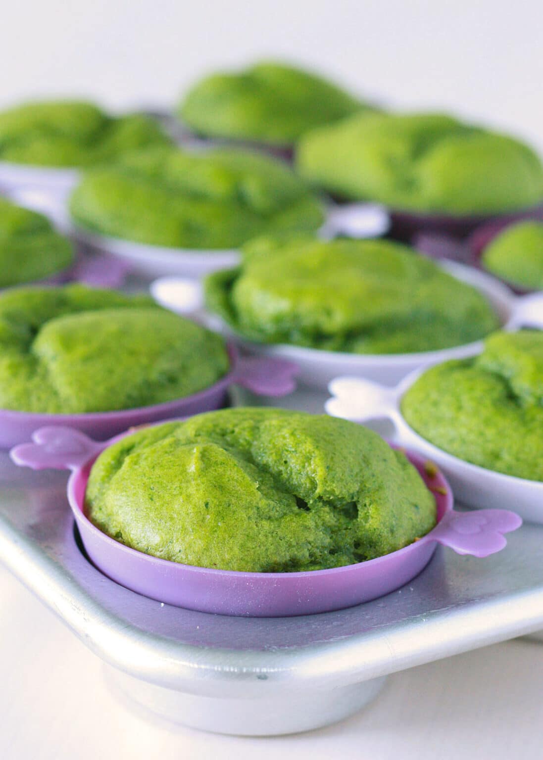 Sweet Spinach Muffins - Toddler and Kid Approved!