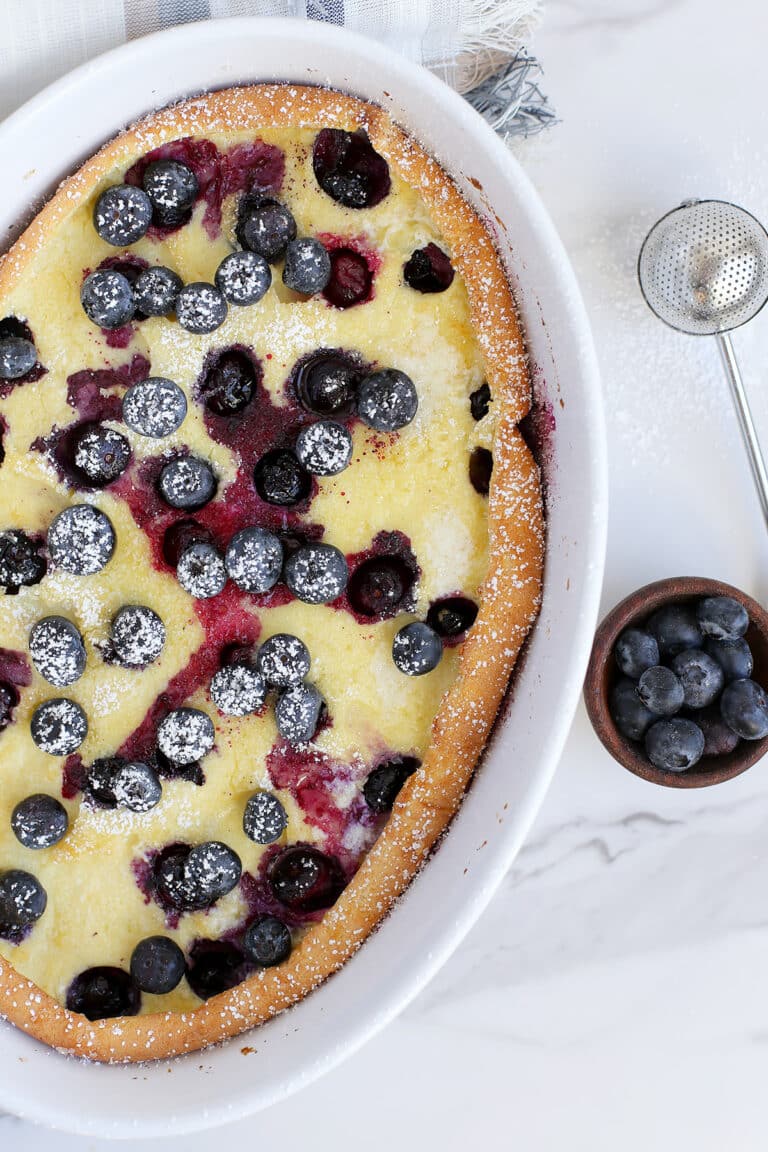 Blueberry Dutch Baby Pancake - SHK