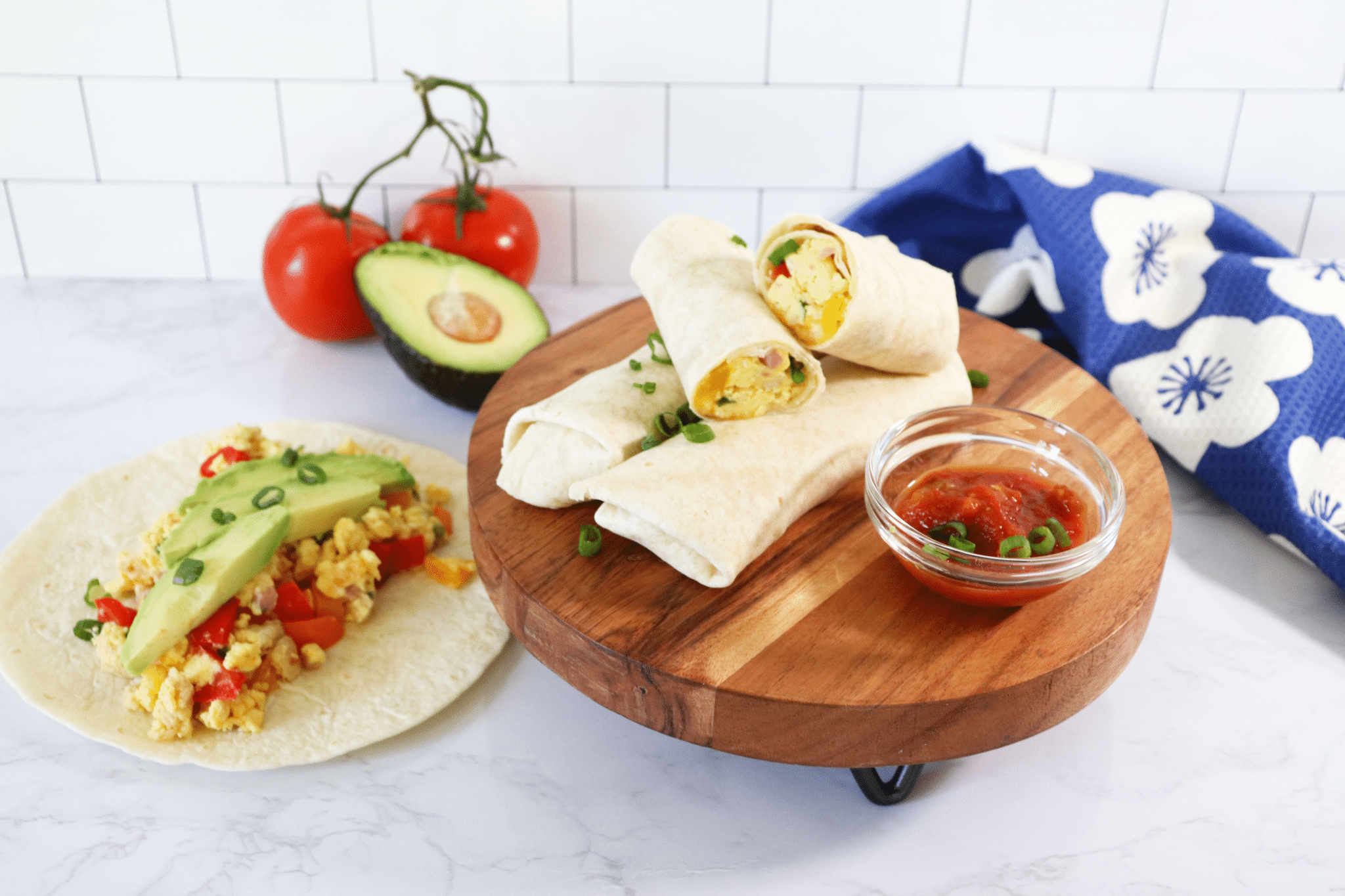 Breakfast Burritos with Veggies - SHK