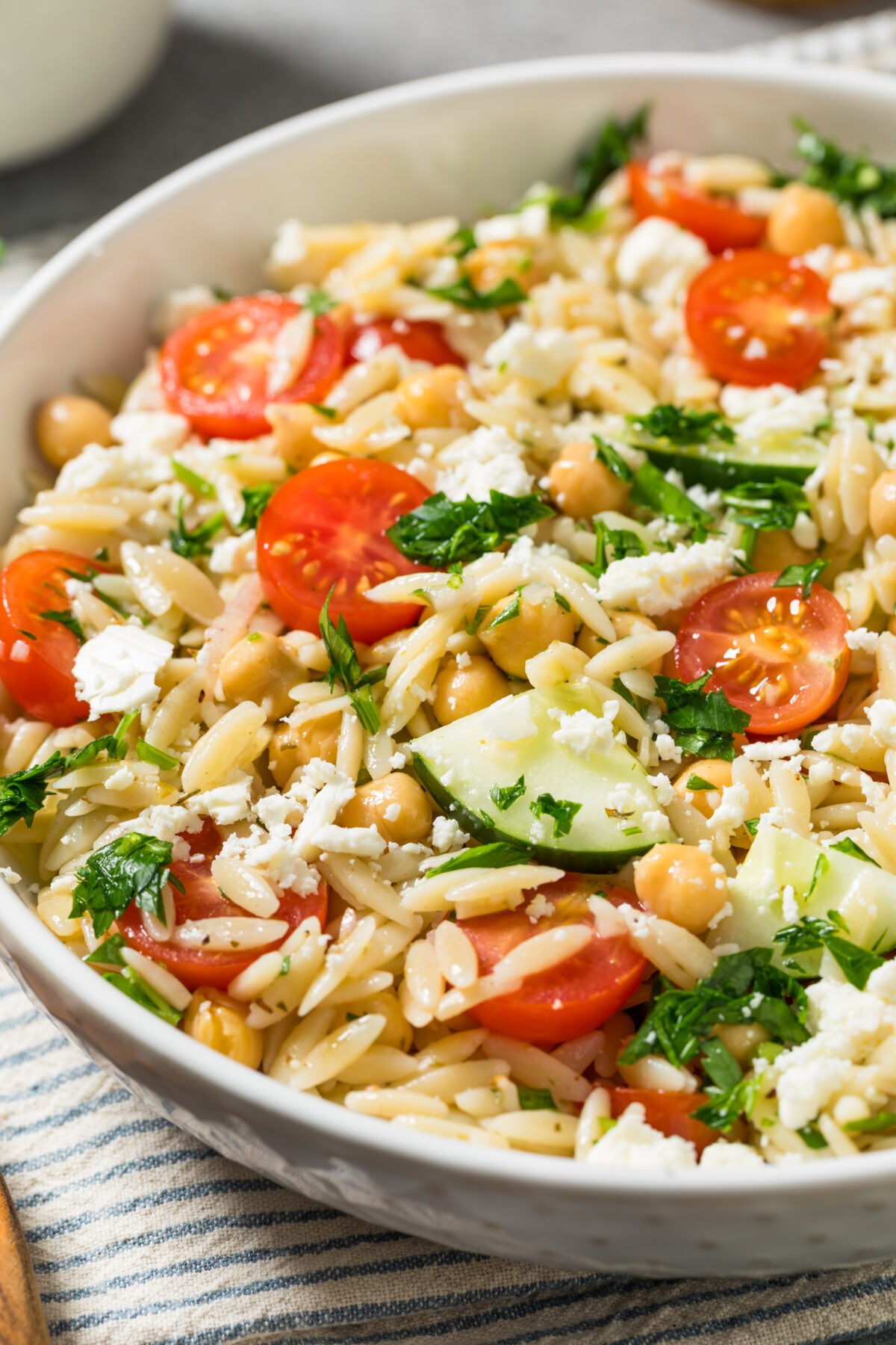 Simple Greek Pasta Salad - SHK