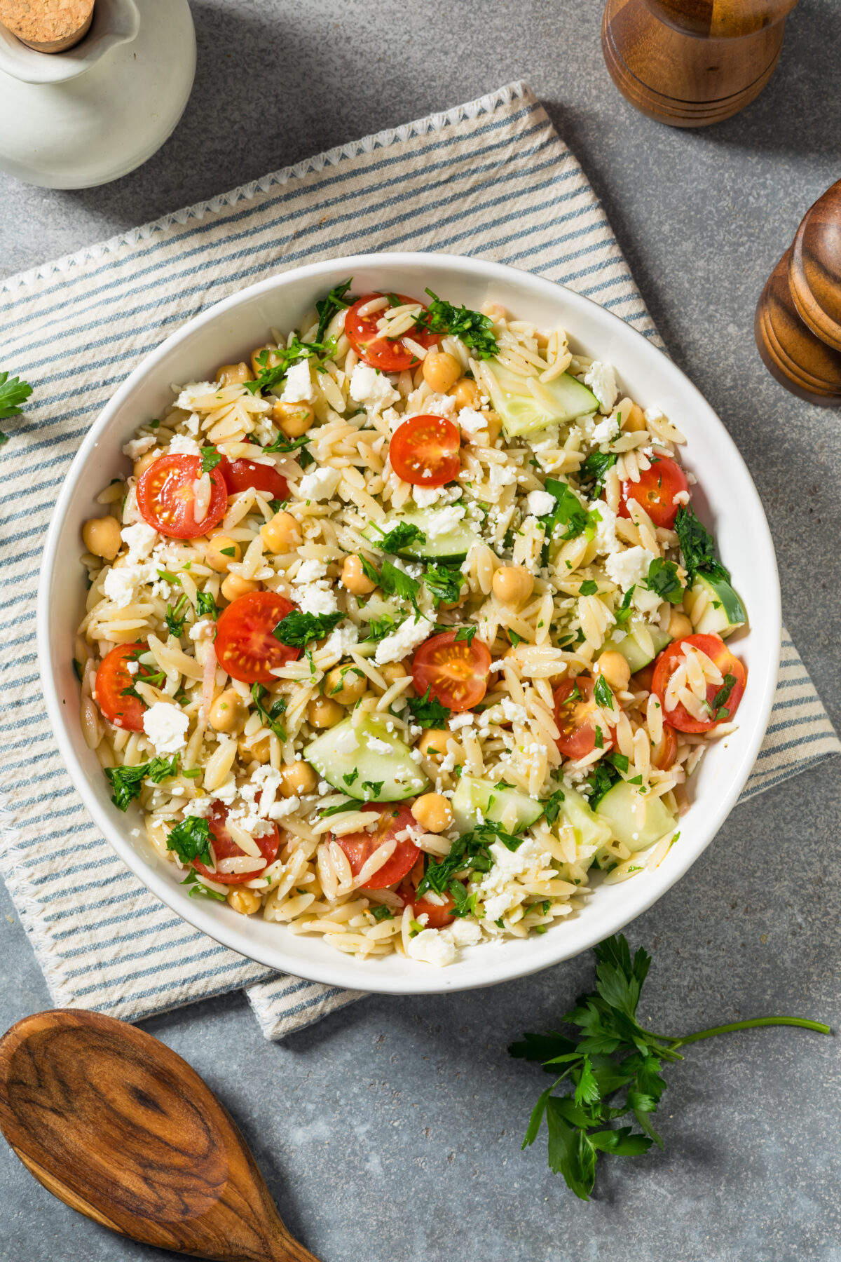 Simple Greek Pasta Salad - SHK