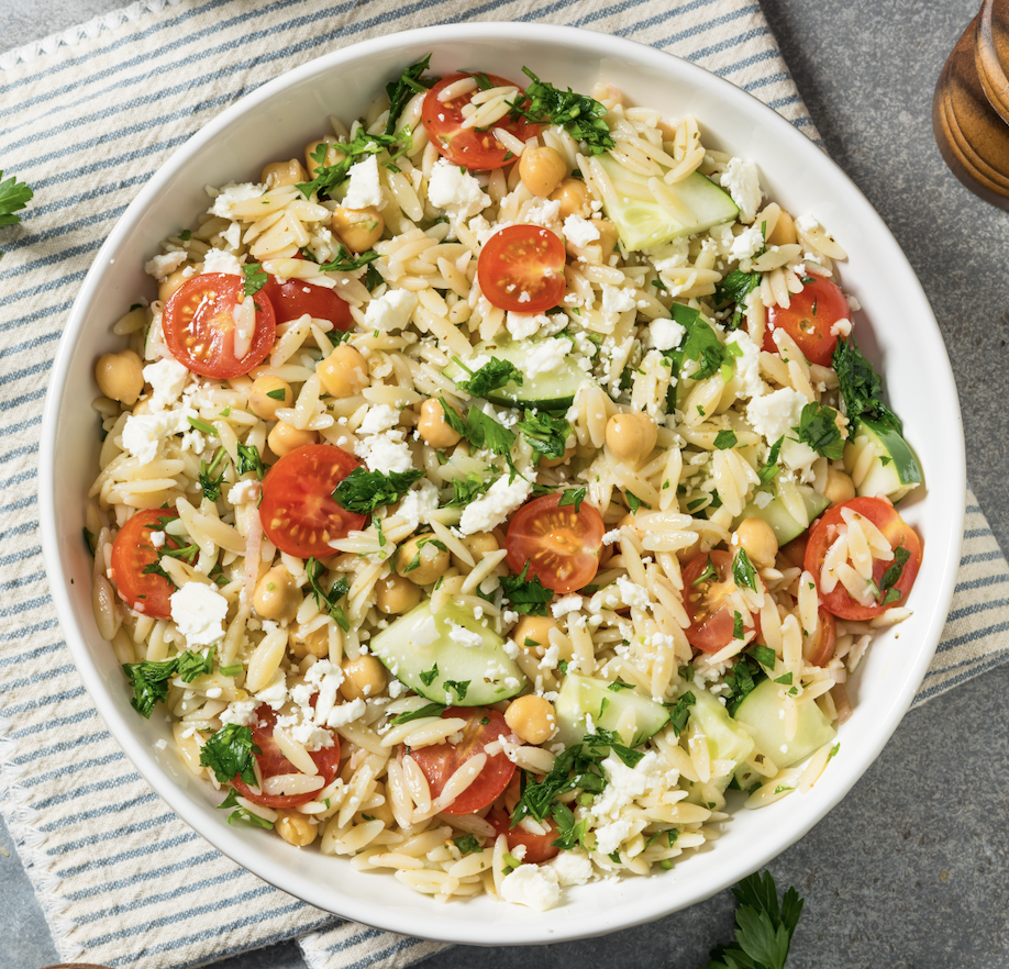Simple Greek Pasta Salad - SHK