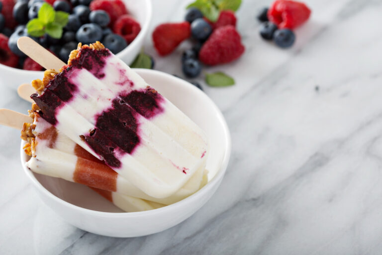 Fruit, Yogurt & Granola Popsicles - SHK