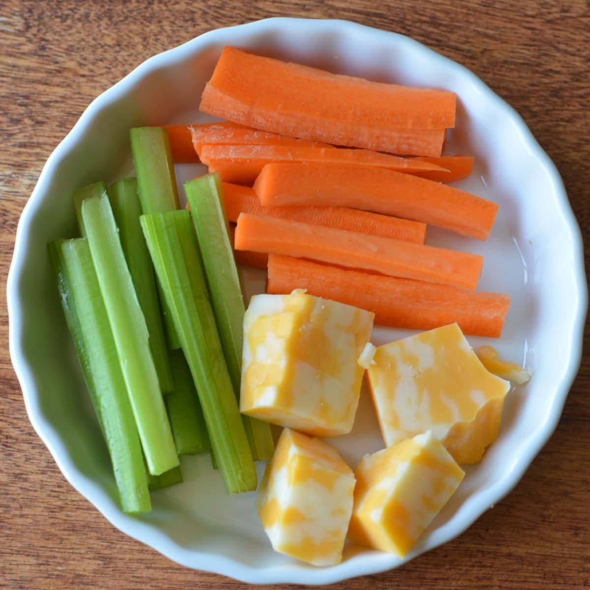 Veggie Sticks and Cheese Cubes - Super Healthy Kids