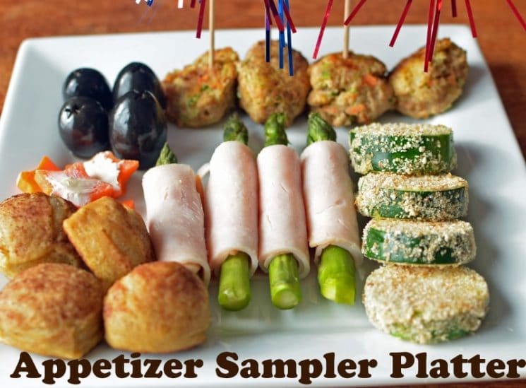 Appetizer Sample Platter with Turkey Power Balls! - SHK