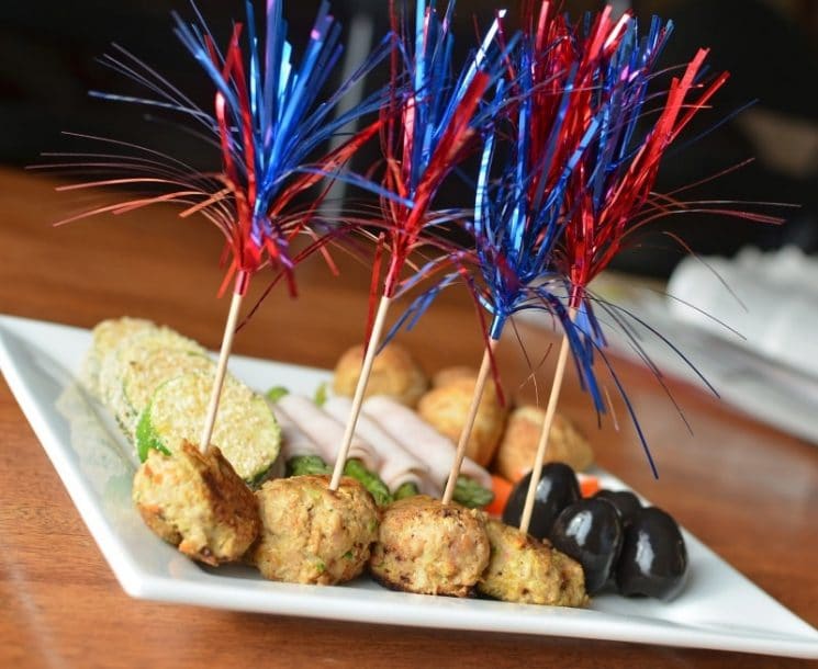 Appetizer Sample Platter with Turkey Power Balls! - SHK