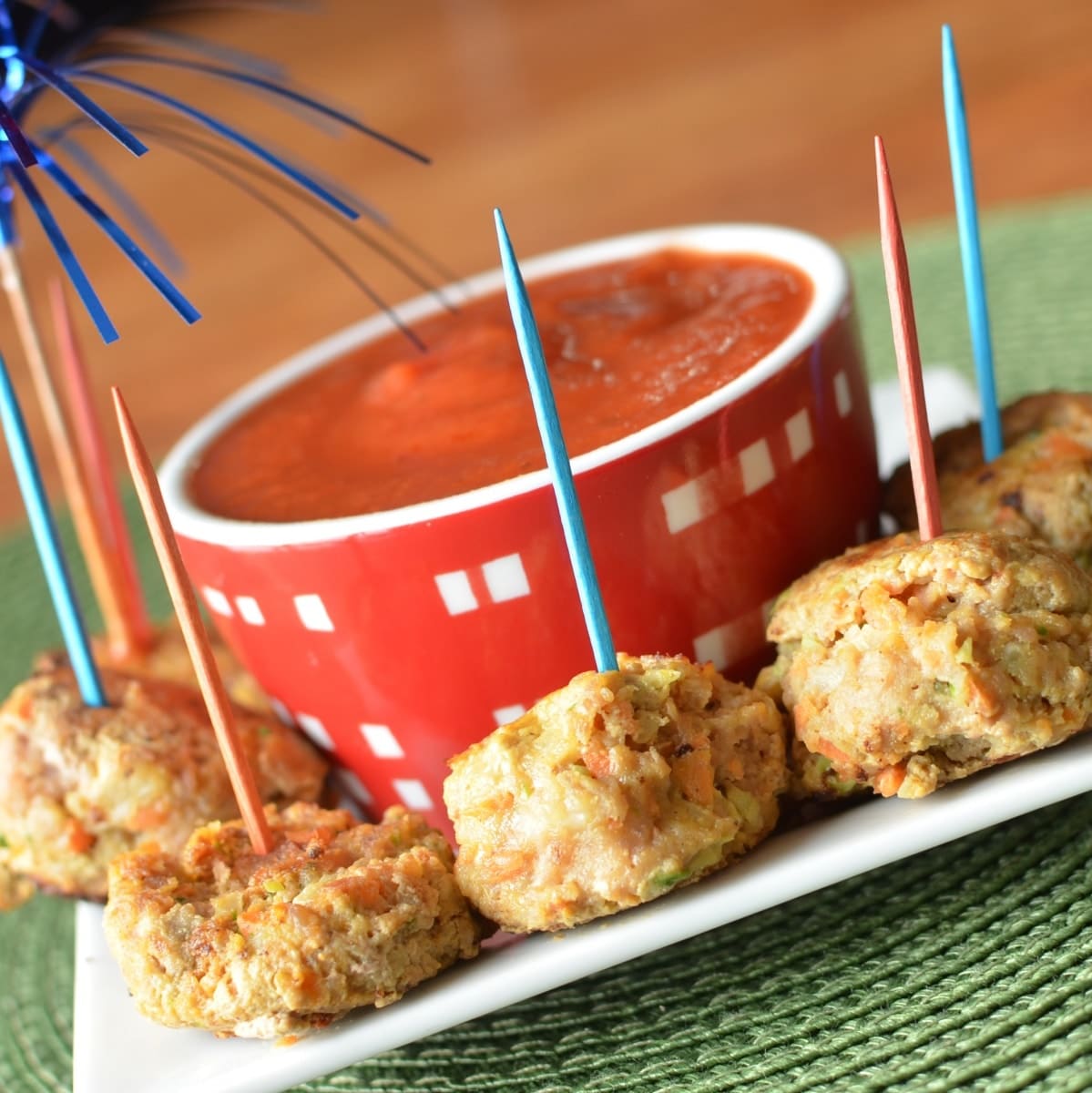Appetizer Sample Platter with Turkey Power Balls! - SHK